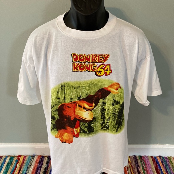 Vintage | Shirts | 999 Donkey Kong 64 Shirt Vintage 9s Tee Nintendo 64 ...